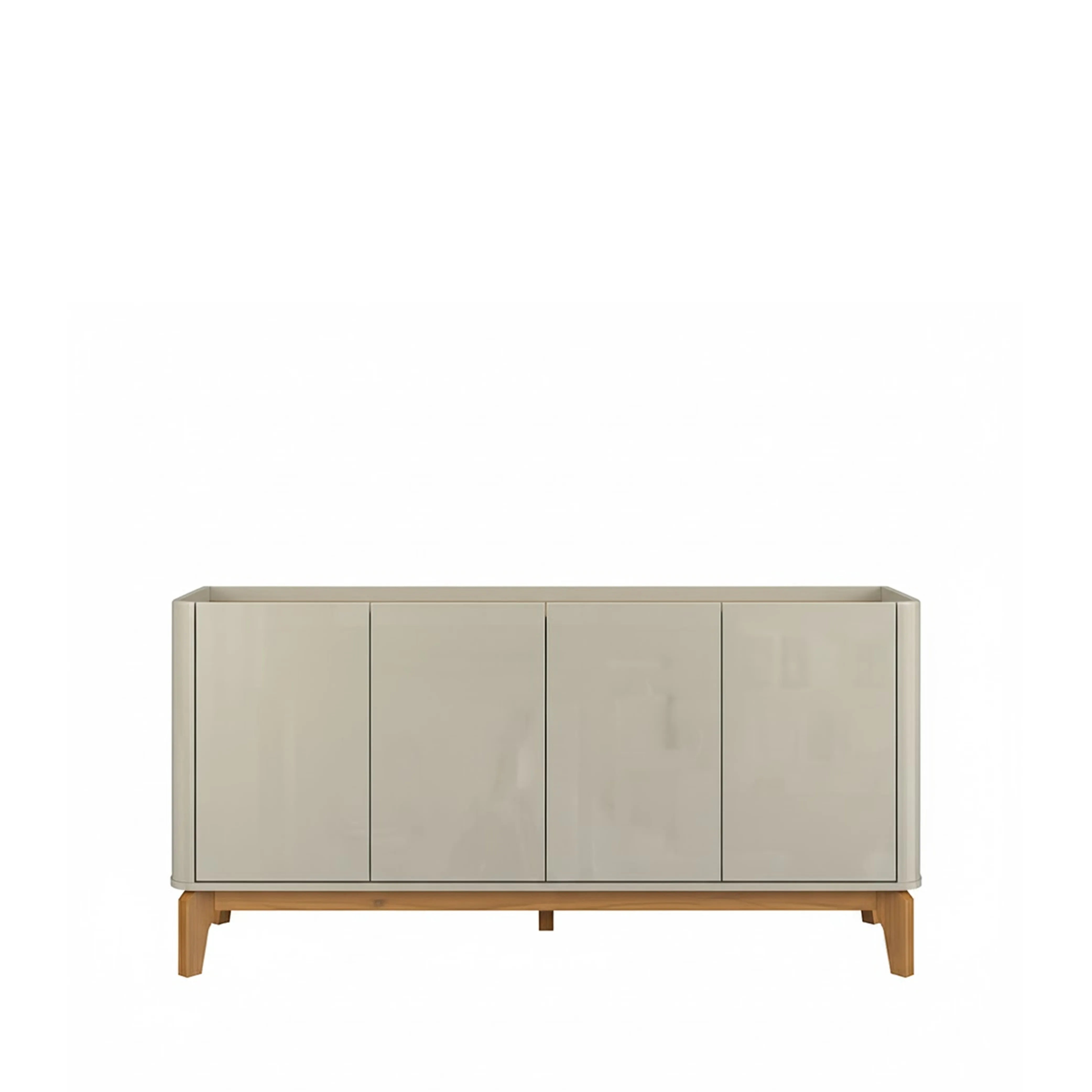 Buffet 4 Portas Arlo 160 cm - Off White c/ Natural – HOMEDOCK
