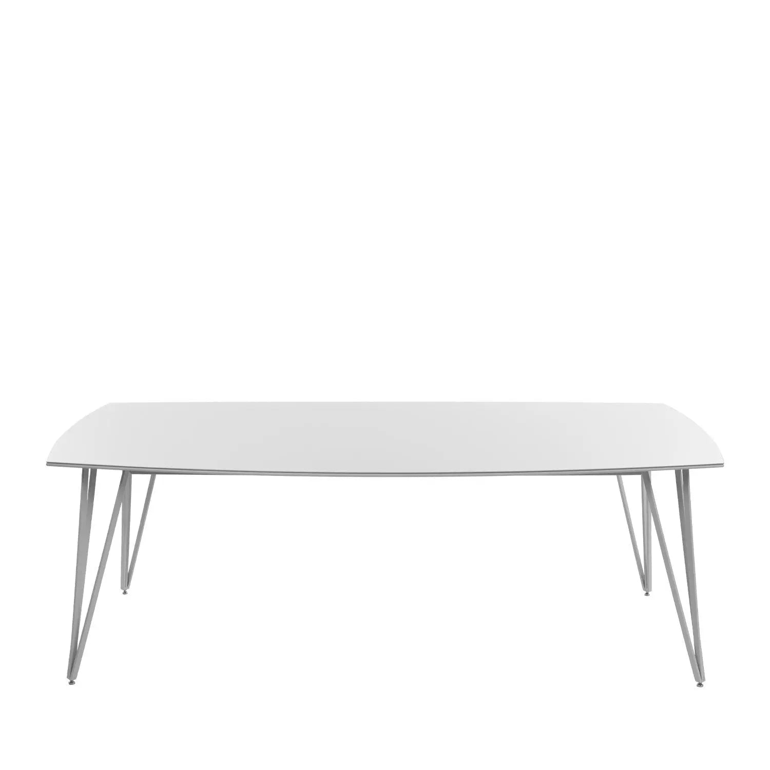 Mesa De Jantar Cerys 219 Cm Branco Fosco Homedock Mesa De Jantar Cerys 219 Cm Branco Fosco Homedock